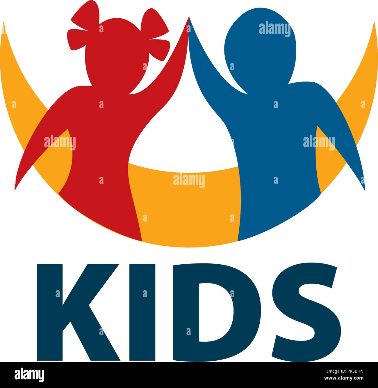 vector logo kids Stock Vector Image & Art - Alamy