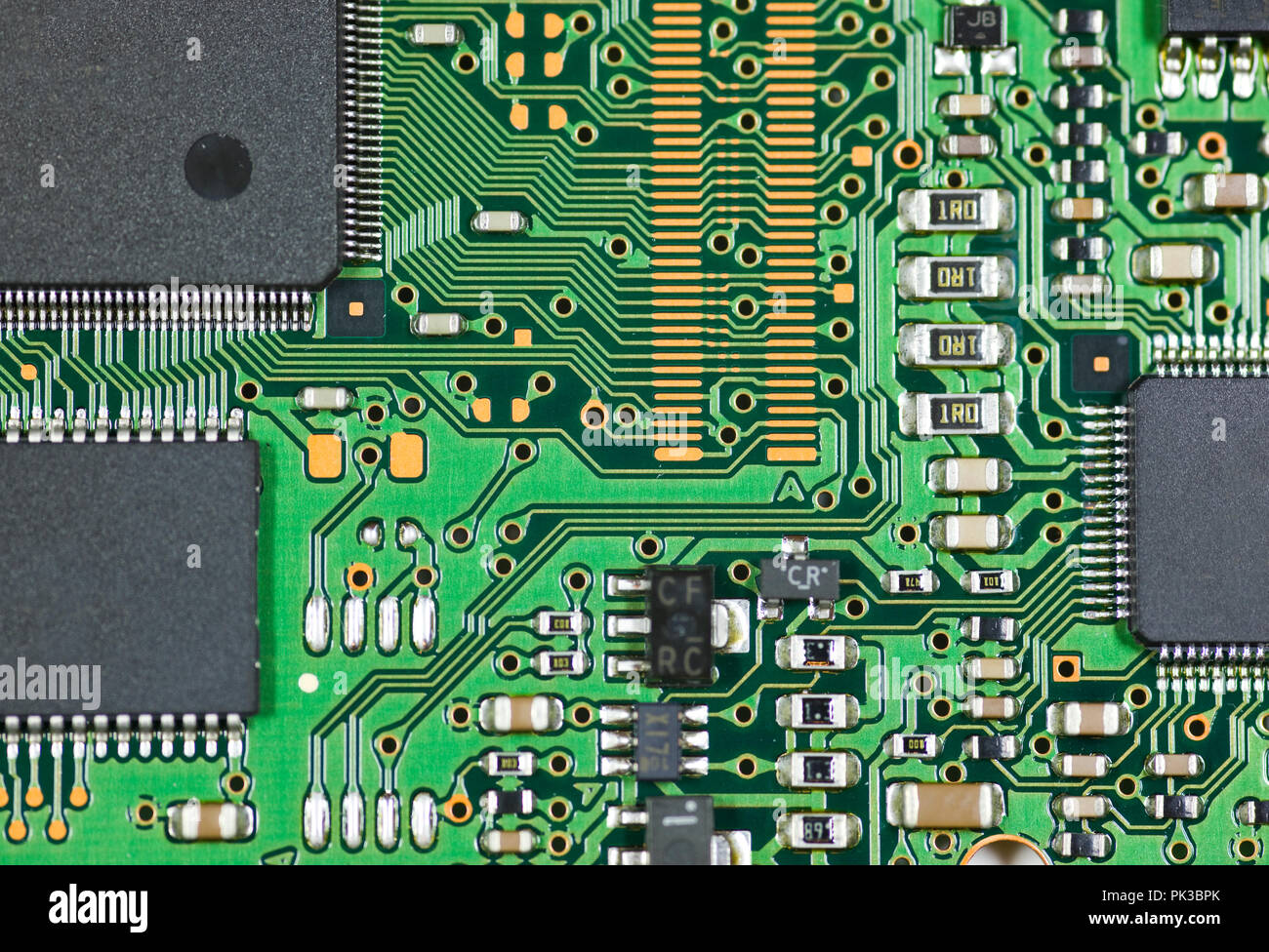 circuit board closeup Stock Photo - Alamy