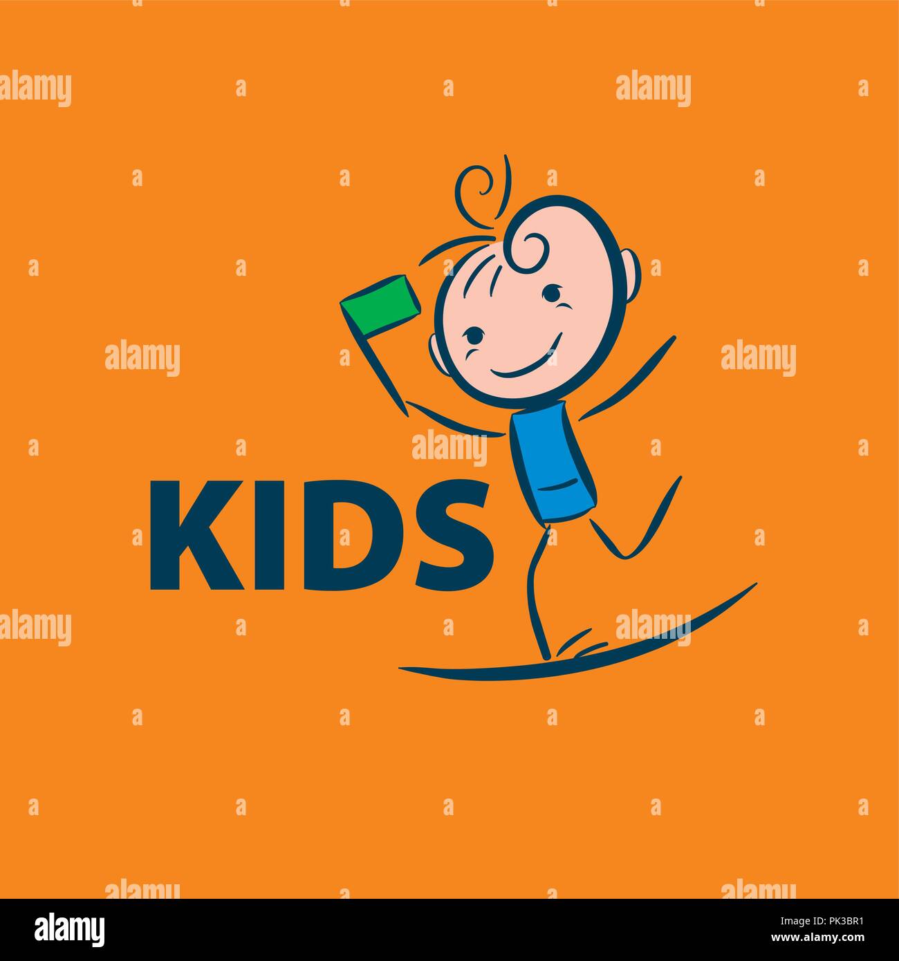 vector logo kids Stock Vector Image & Art - Alamy