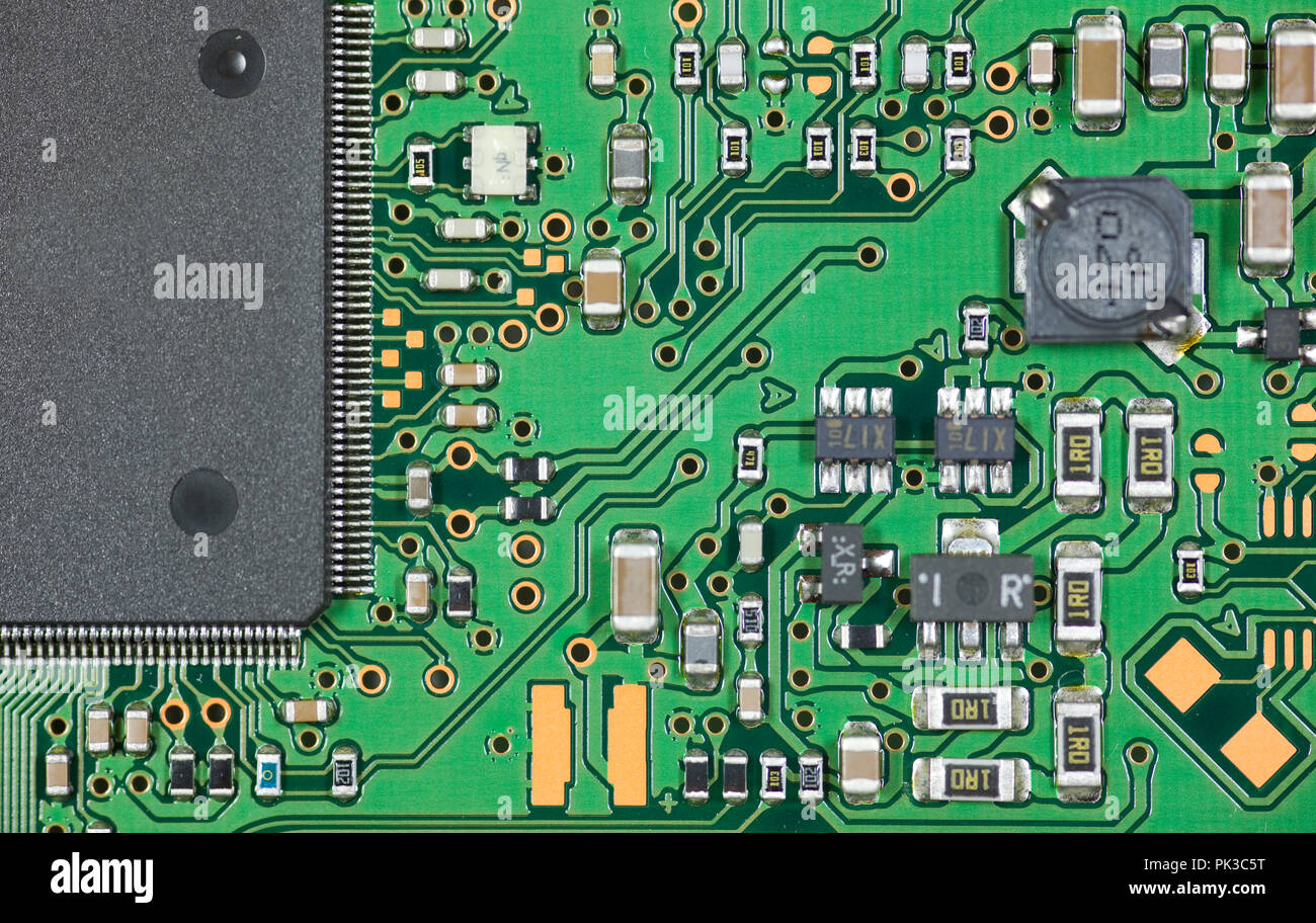 circuit board closeup Stock Photo - Alamy