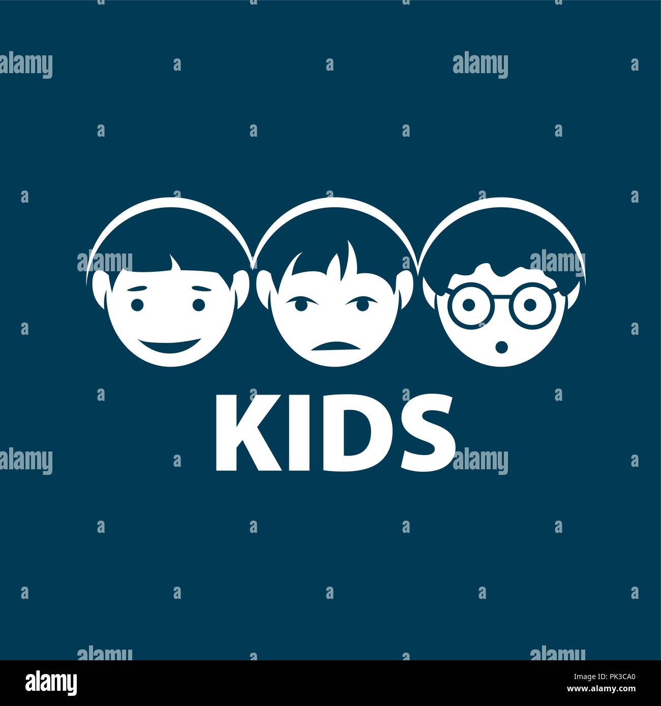 vector logo kids Stock Vector Image & Art - Alamy