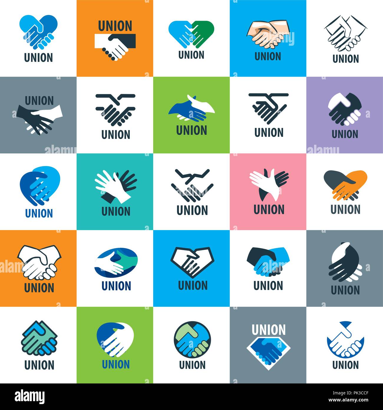 vector logo handshake Stock Vector Image & Art - Alamy