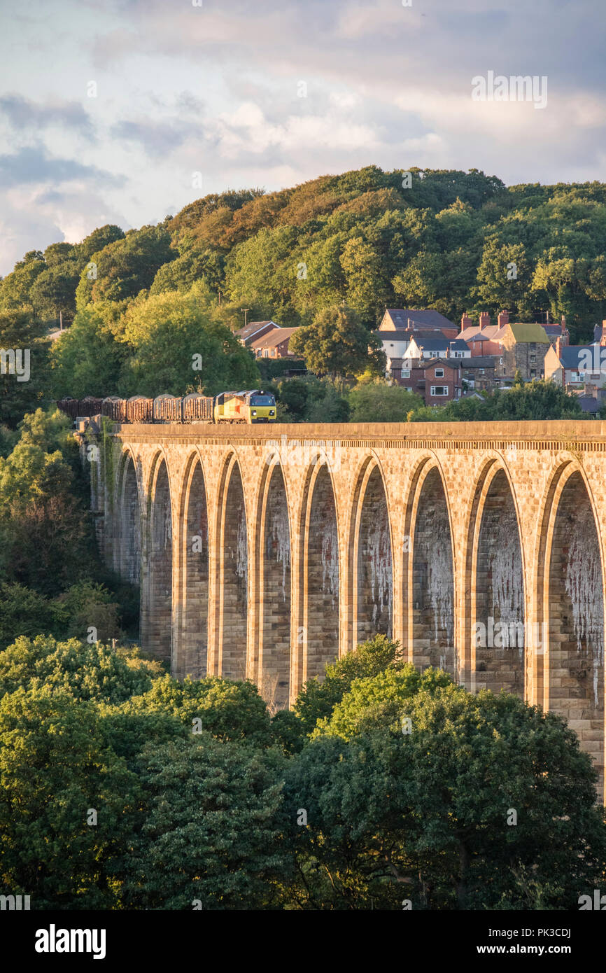 The Cefn Viaduct on the the Chester and Shrewsbury railway line ...