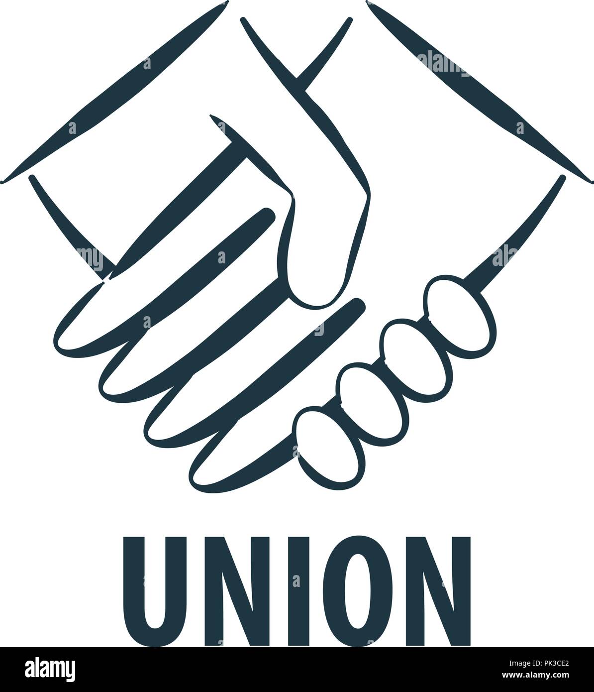 vector logo handshake Stock Vector Image & Art - Alamy