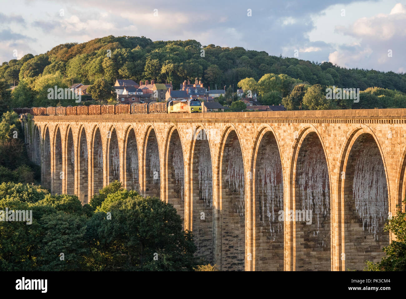 The Cefn Viaduct on the the Chester and Shrewsbury railway line ...