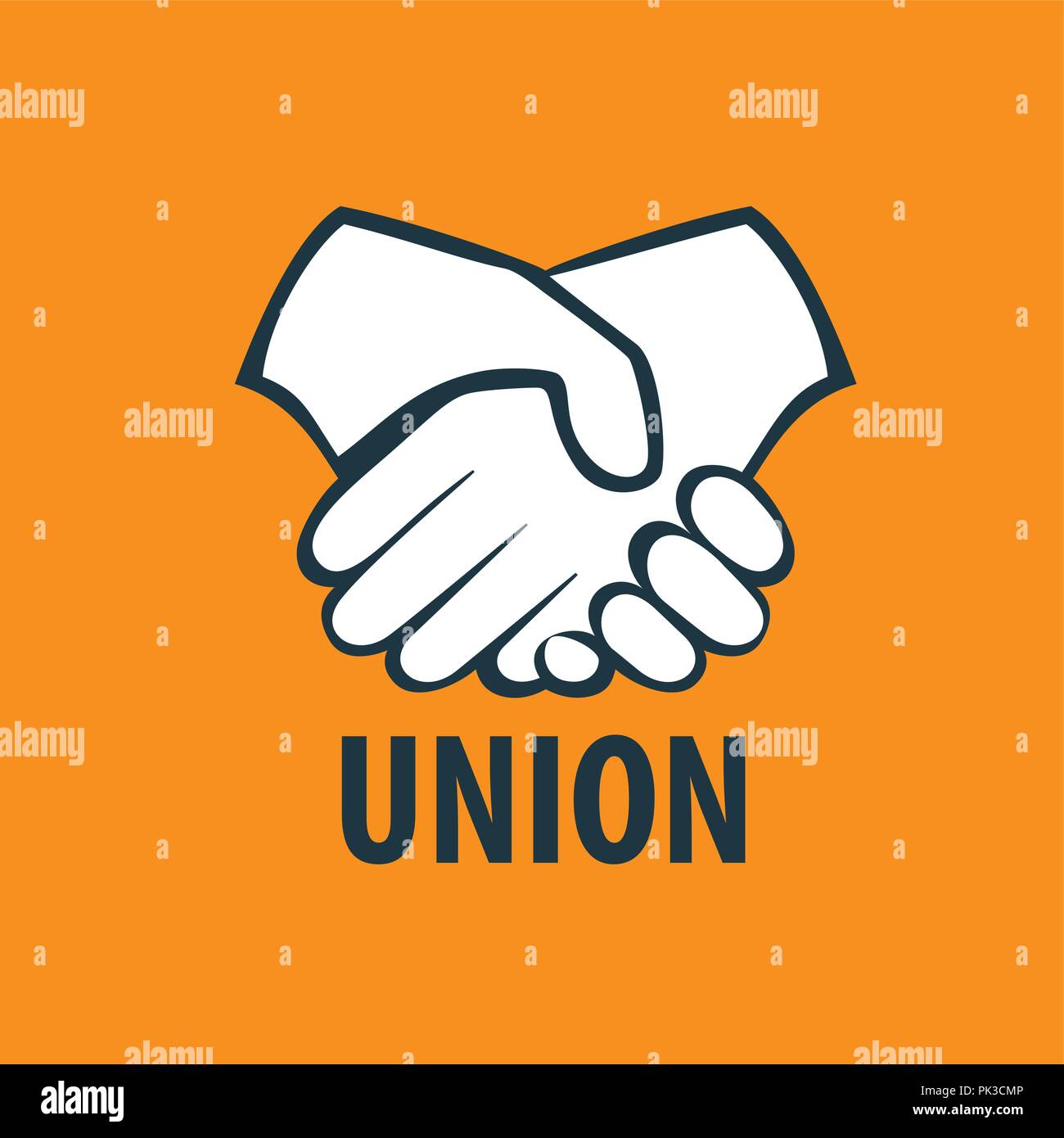 vector logo handshake Stock Vector Image & Art - Alamy
