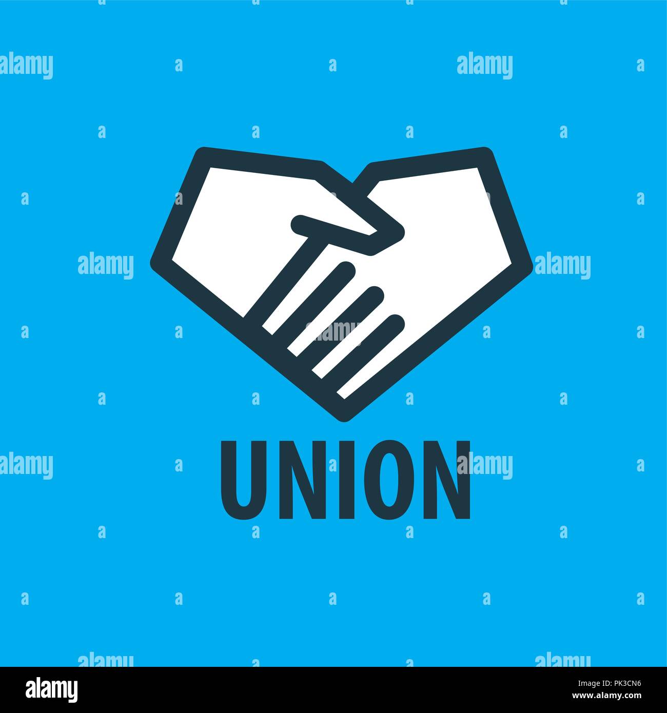 vector logo handshake Stock Vector Image & Art - Alamy