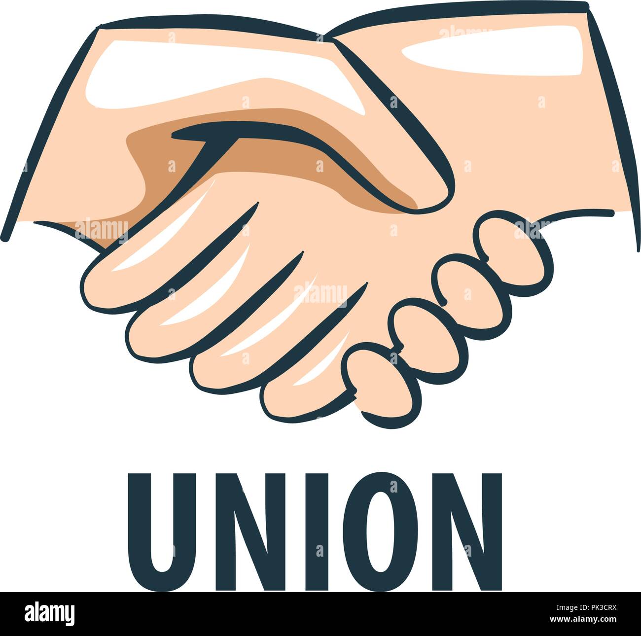 vector logo handshake Stock Vector Image & Art - Alamy