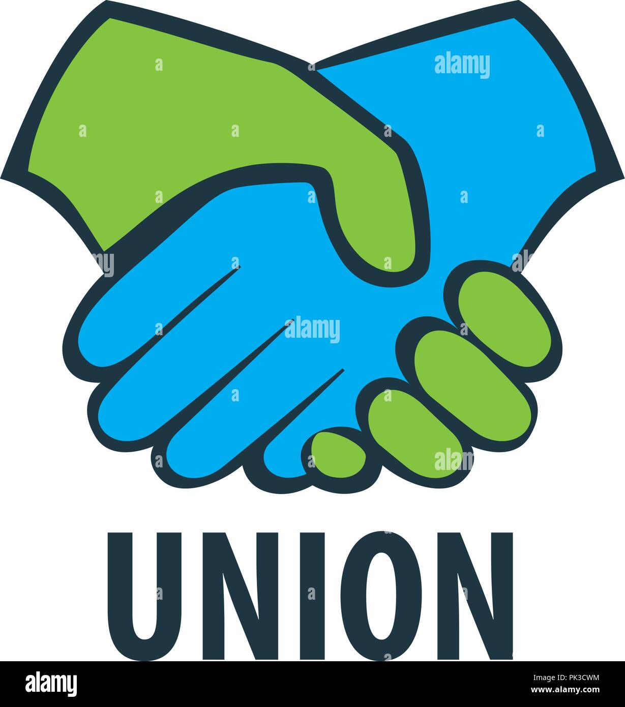 vector logo handshake Stock Vector Image & Art - Alamy