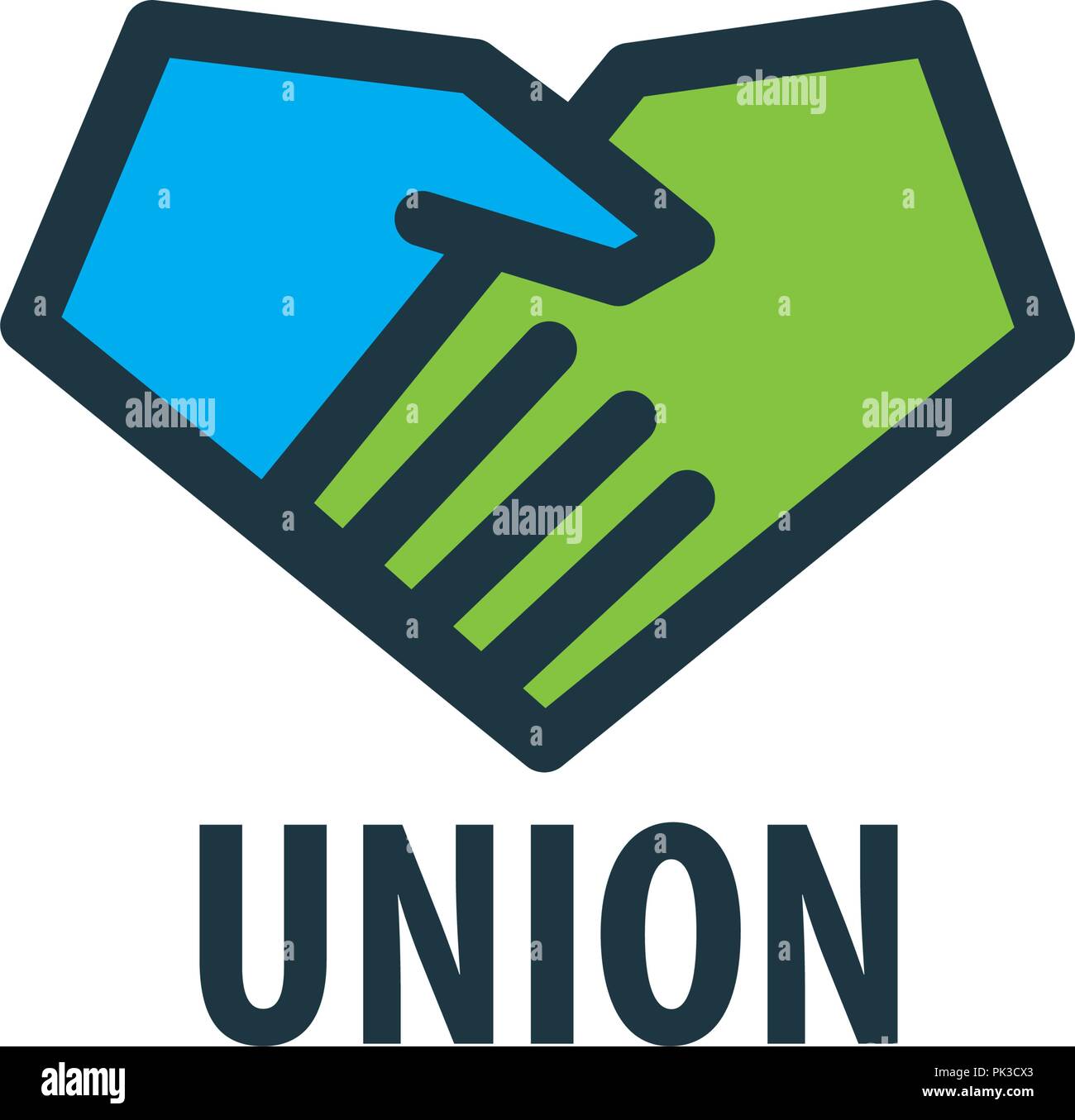 vector logo handshake Stock Vector Image & Art - Alamy