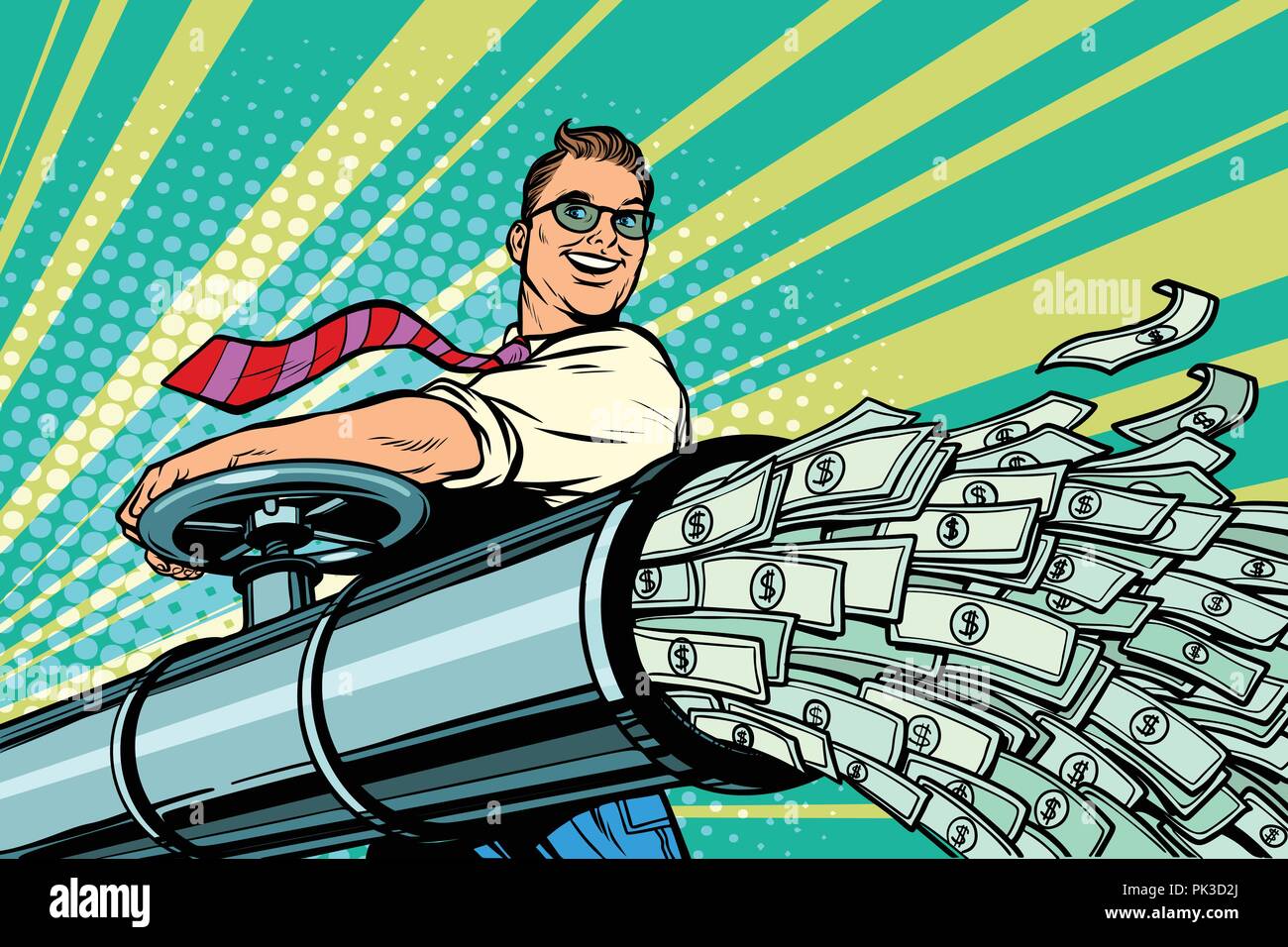 Money flow Stock Vector Images - Alamy