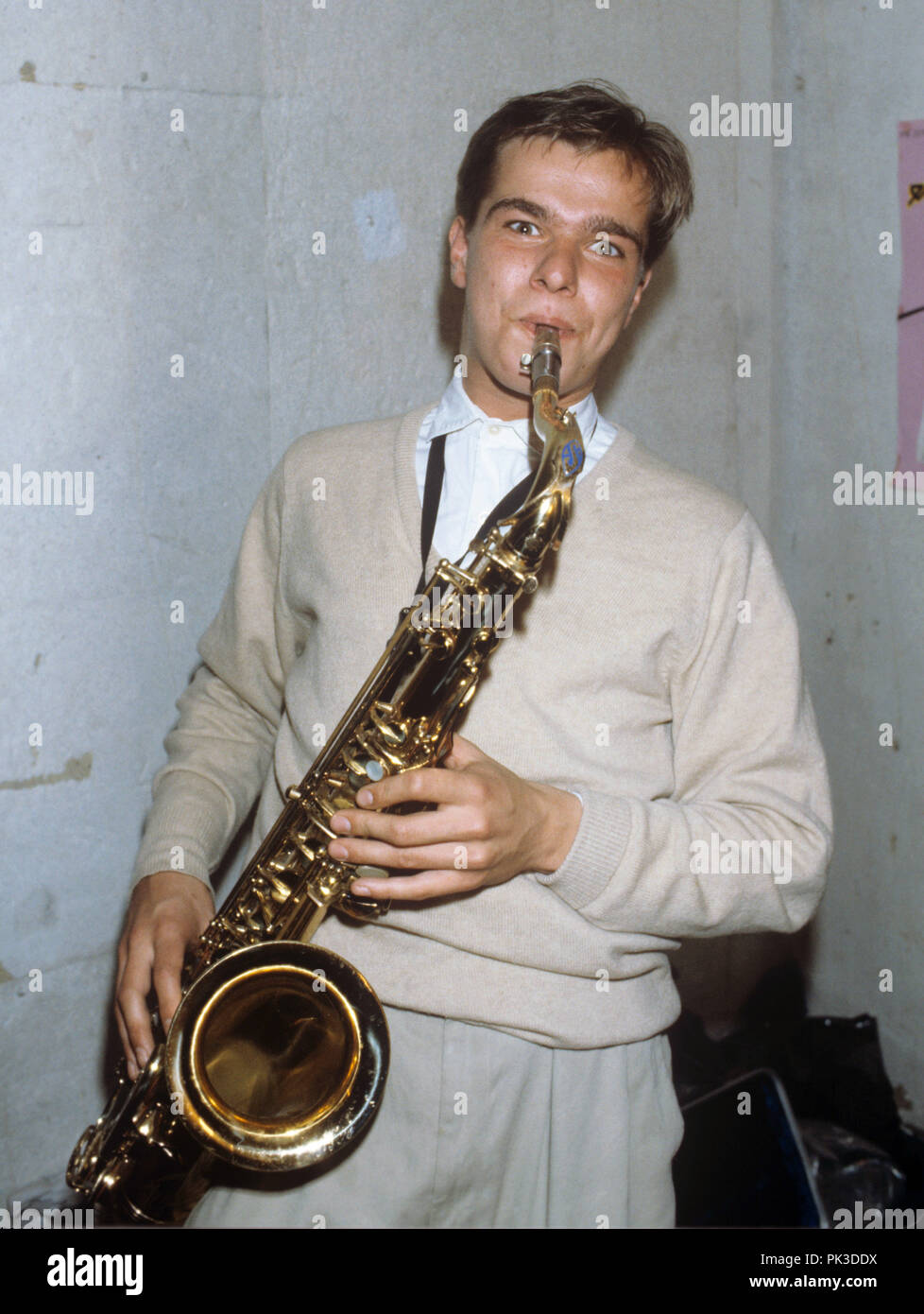 Andreas Dorau in May 1982 in Hamburg. | usage worldwide Stock Photo - Alamy