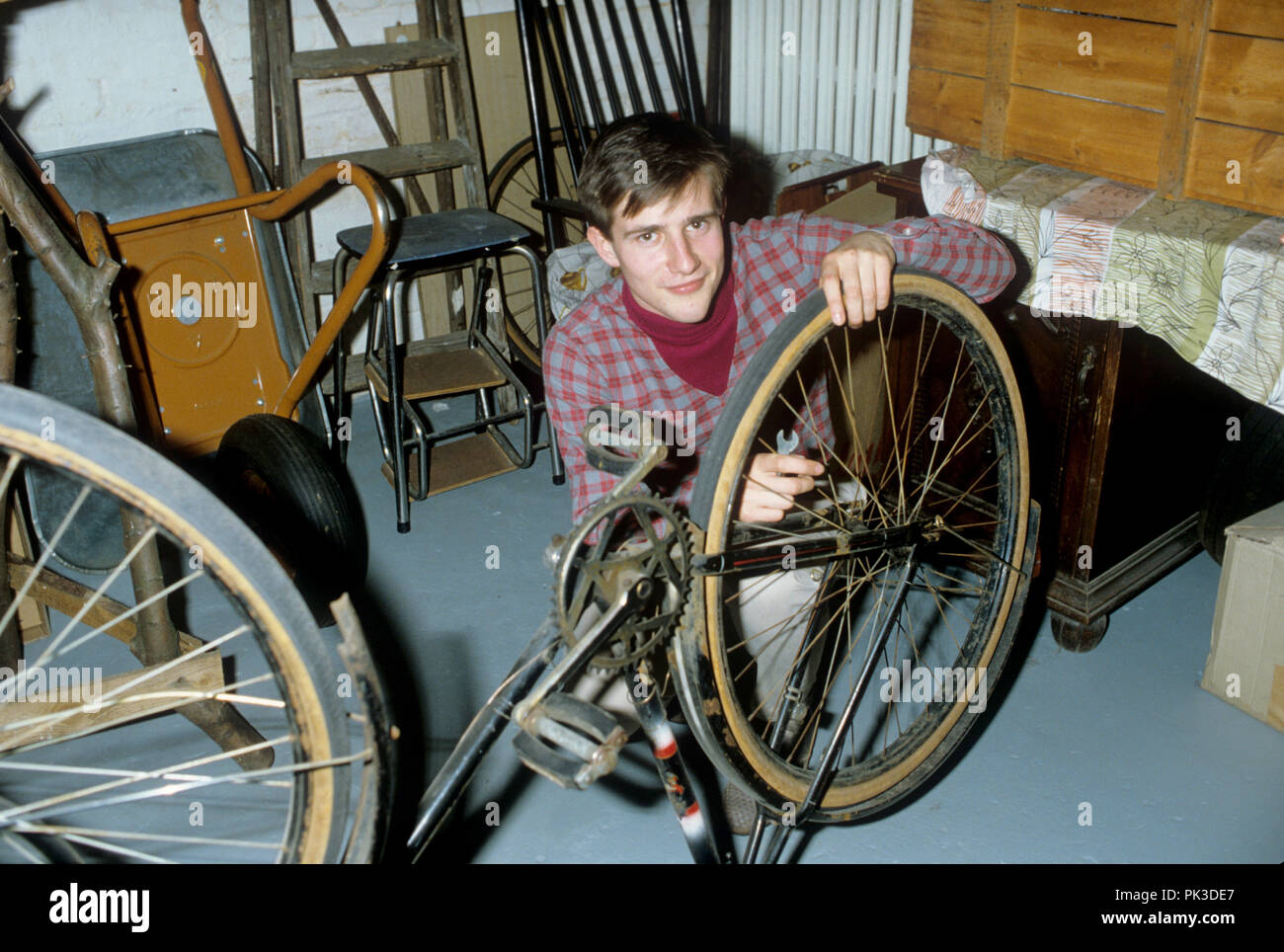 Andreas Dorau in May 1982 in Hamburg. | usage worldwide Stock Photo - Alamy