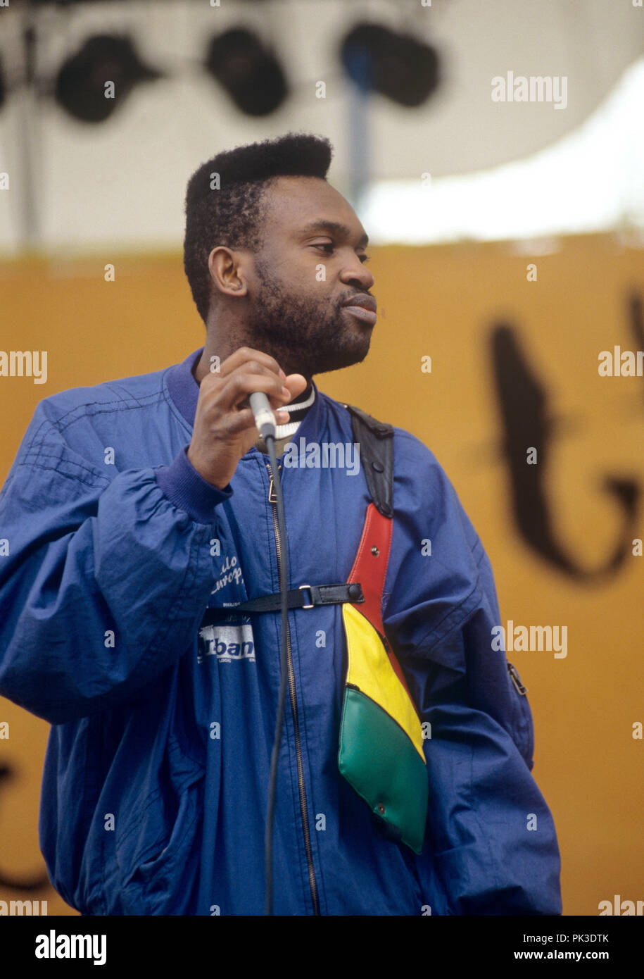 Dr. Alban on 09.05.1991 in Stockholm. | usage worldwide Stock Photo - Alamy