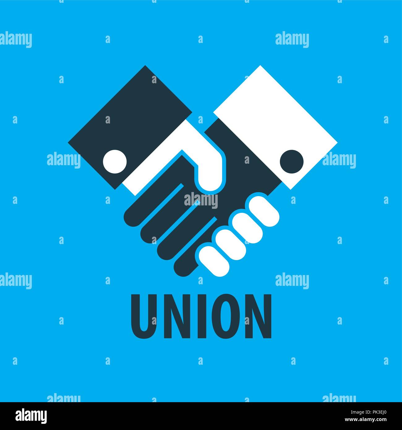 vector logo handshake Stock Vector Image & Art - Alamy