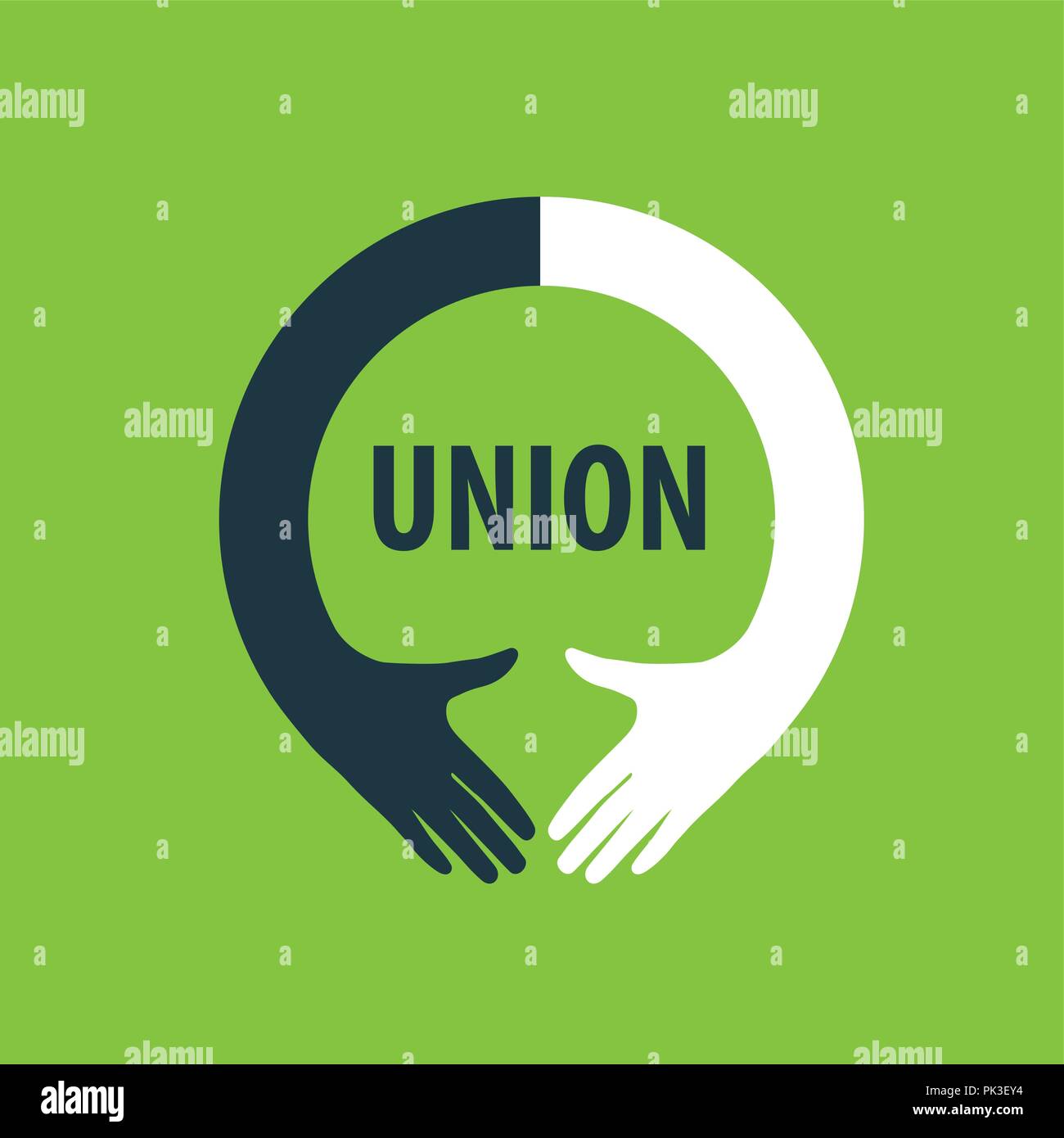 vector logo handshake Stock Vector Image & Art - Alamy