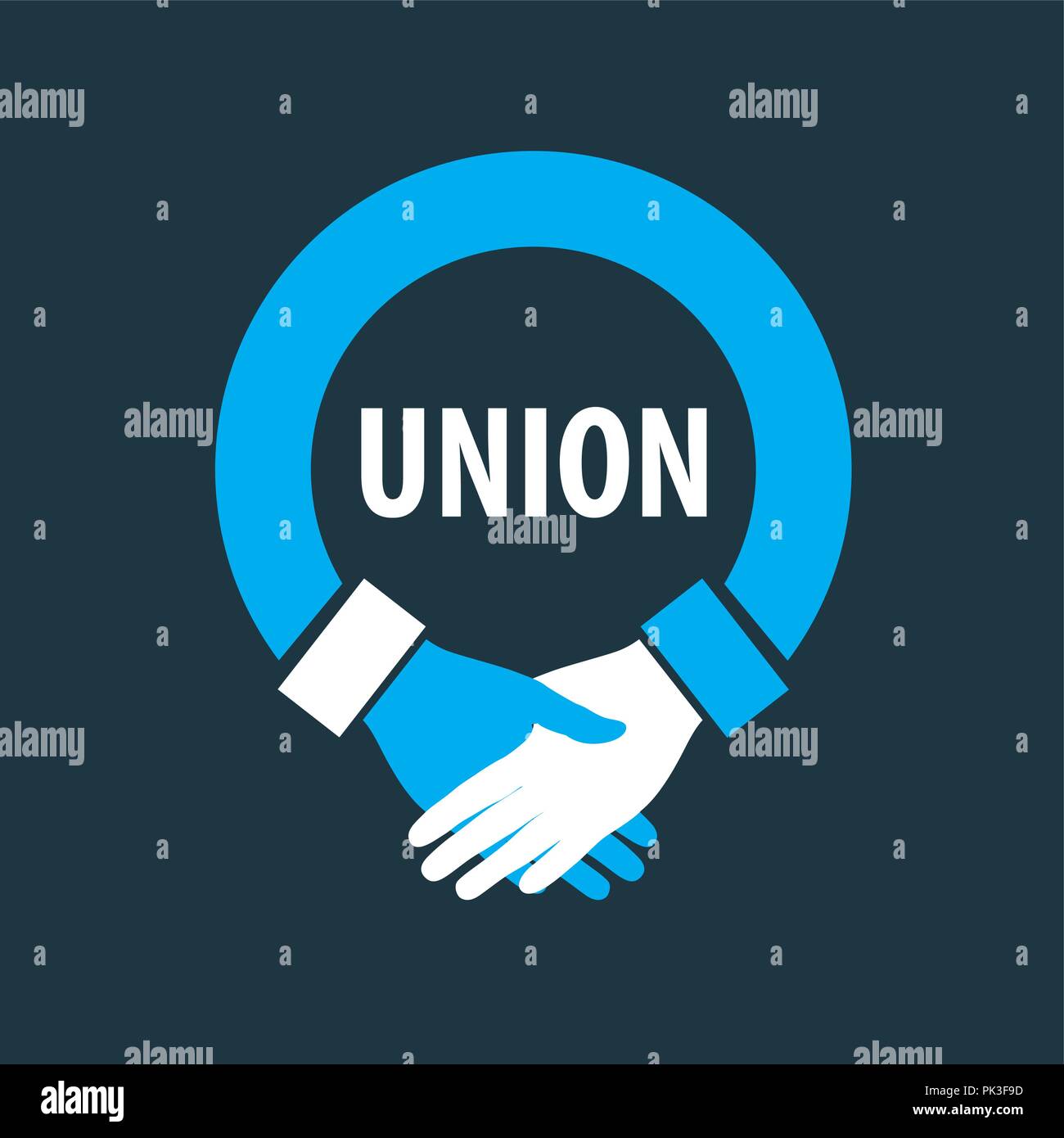 vector logo handshake Stock Vector Image & Art - Alamy
