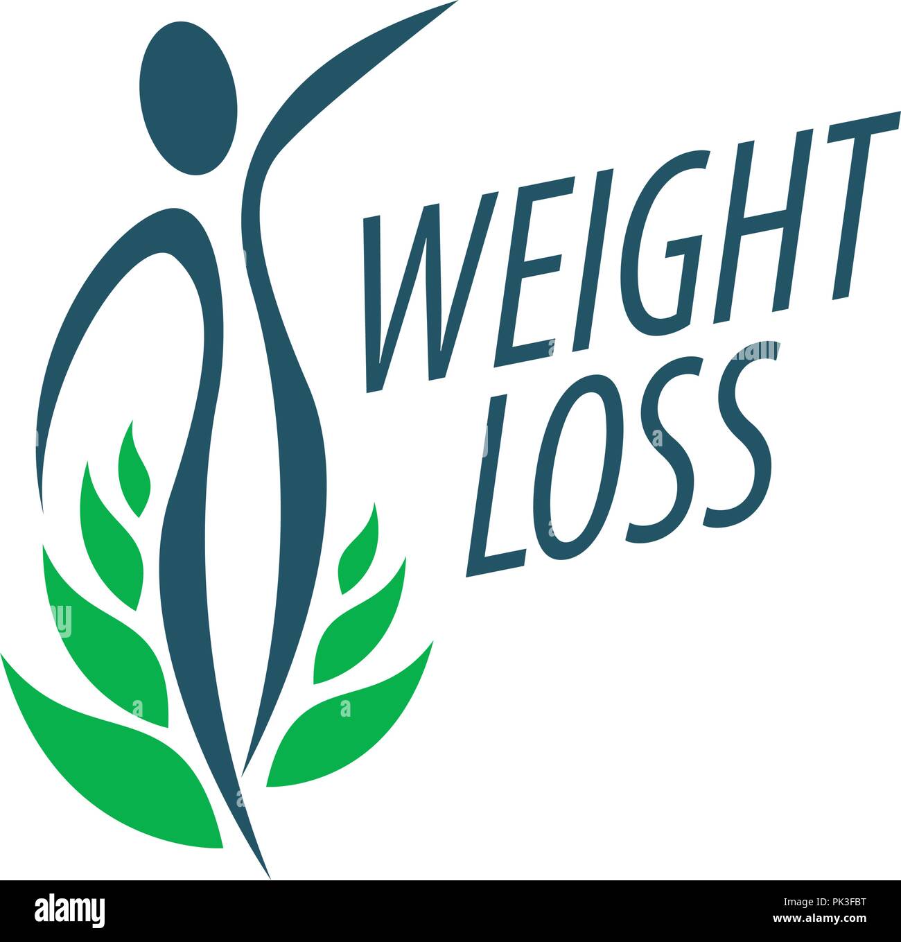 weight loss logo Stock Vector Image & Art - Alamy