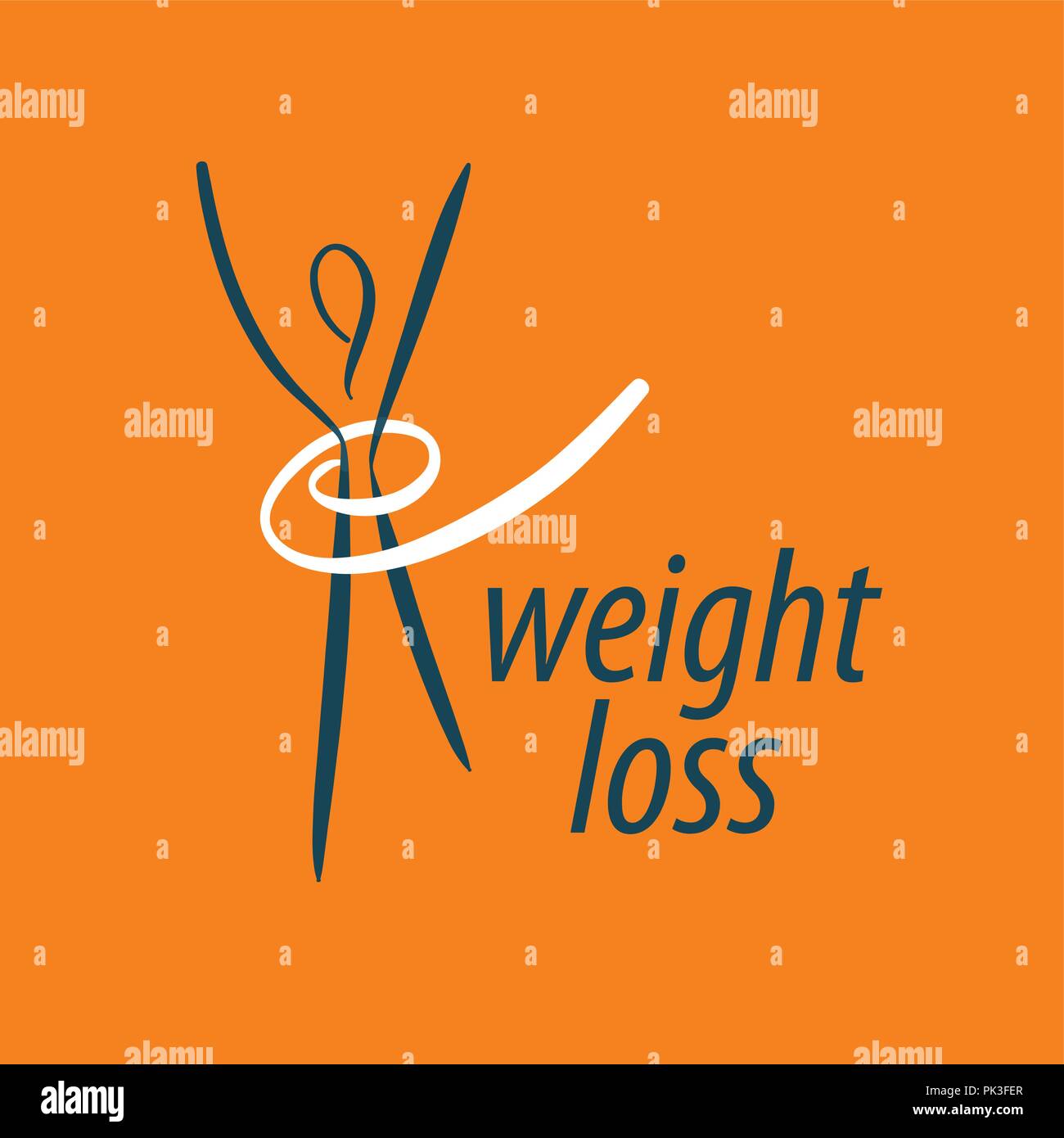 weight loss logo Stock Vector Image & Art - Alamy