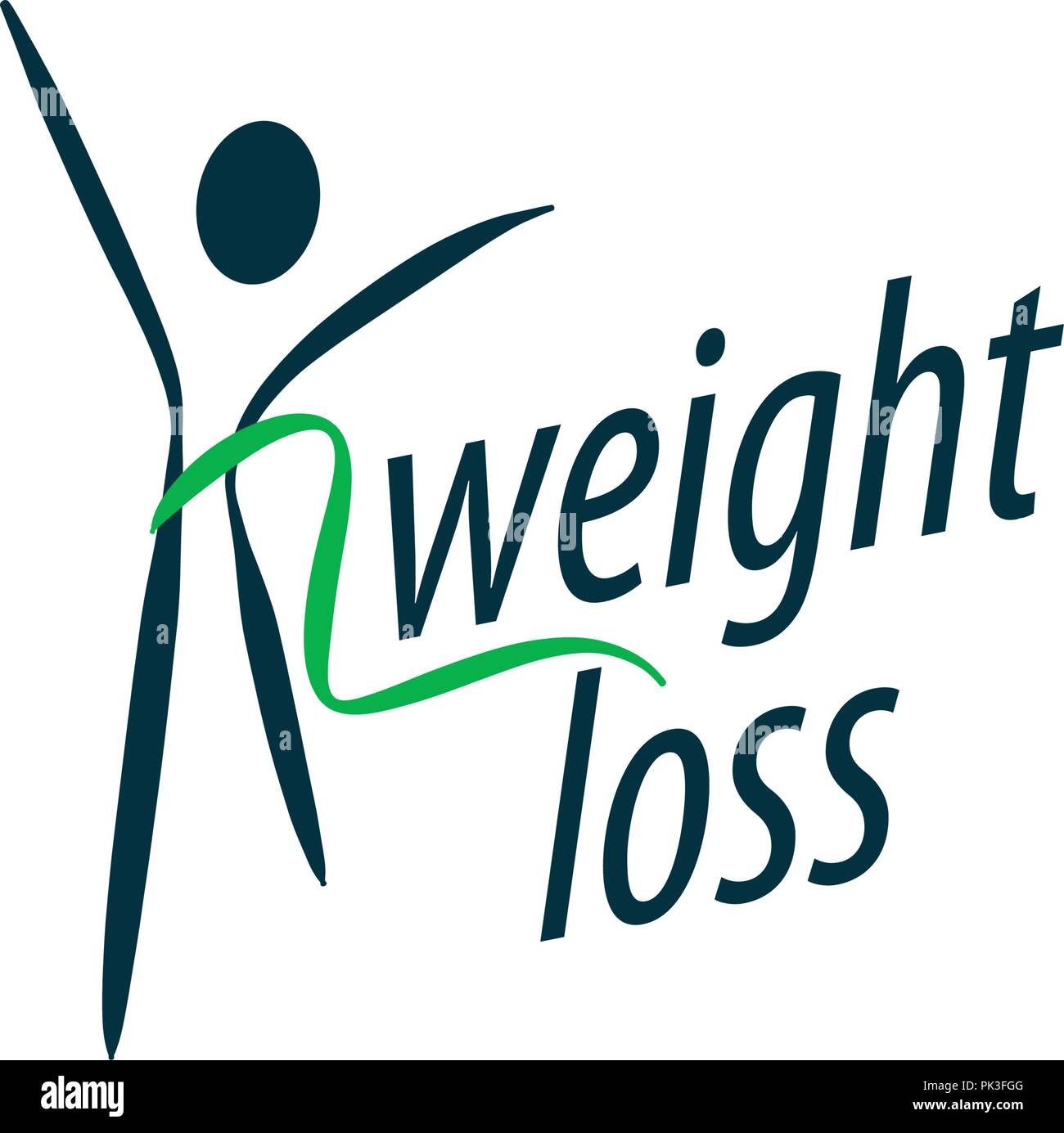weight loss logo Stock Vector Image & Art - Alamy