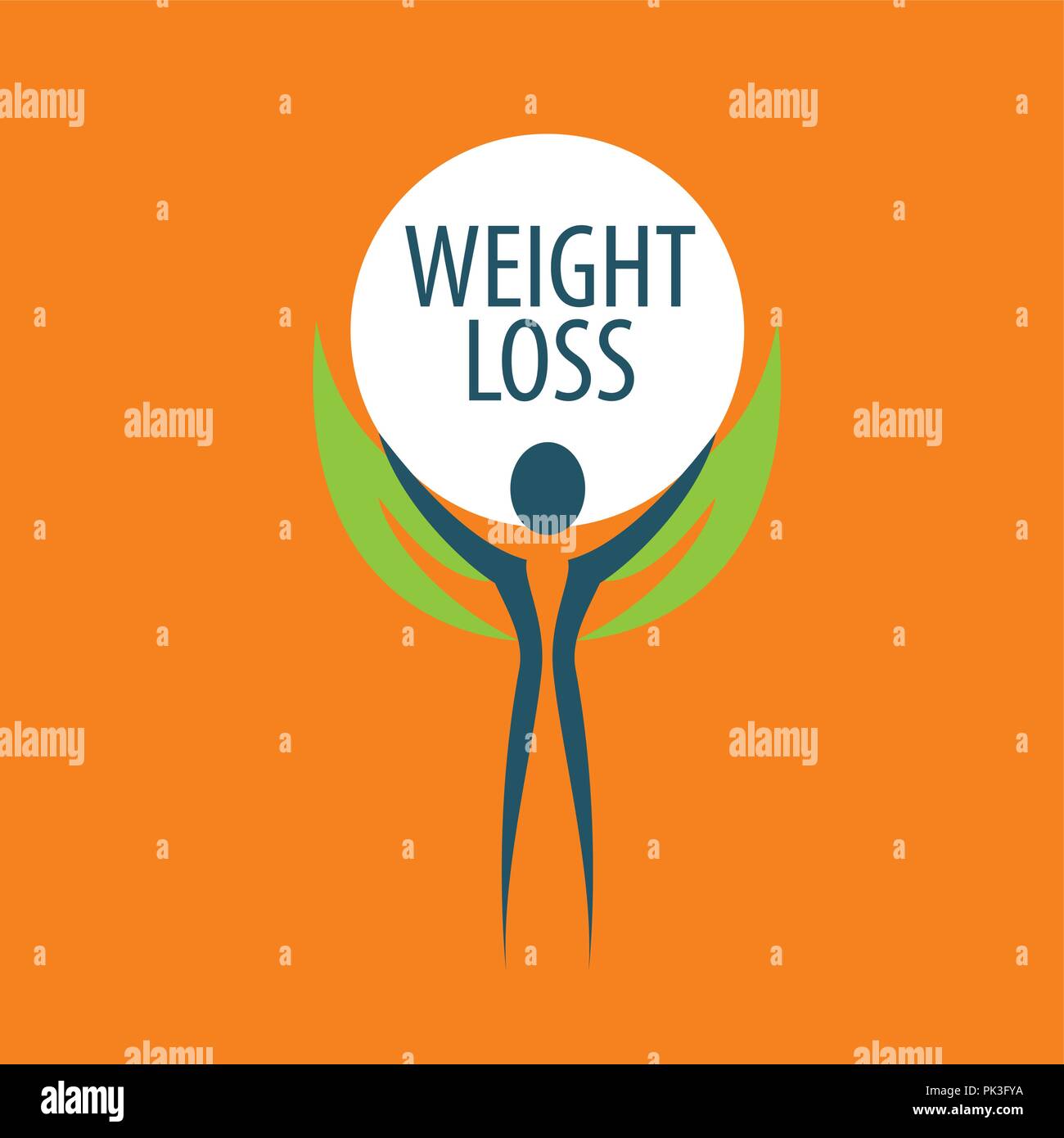 weight loss logo Stock Vector Image & Art - Alamy