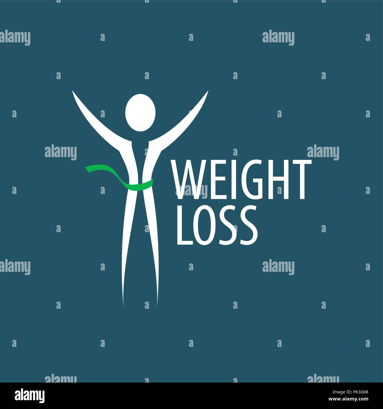 weight loss logo Stock Vector Image & Art - Alamy
