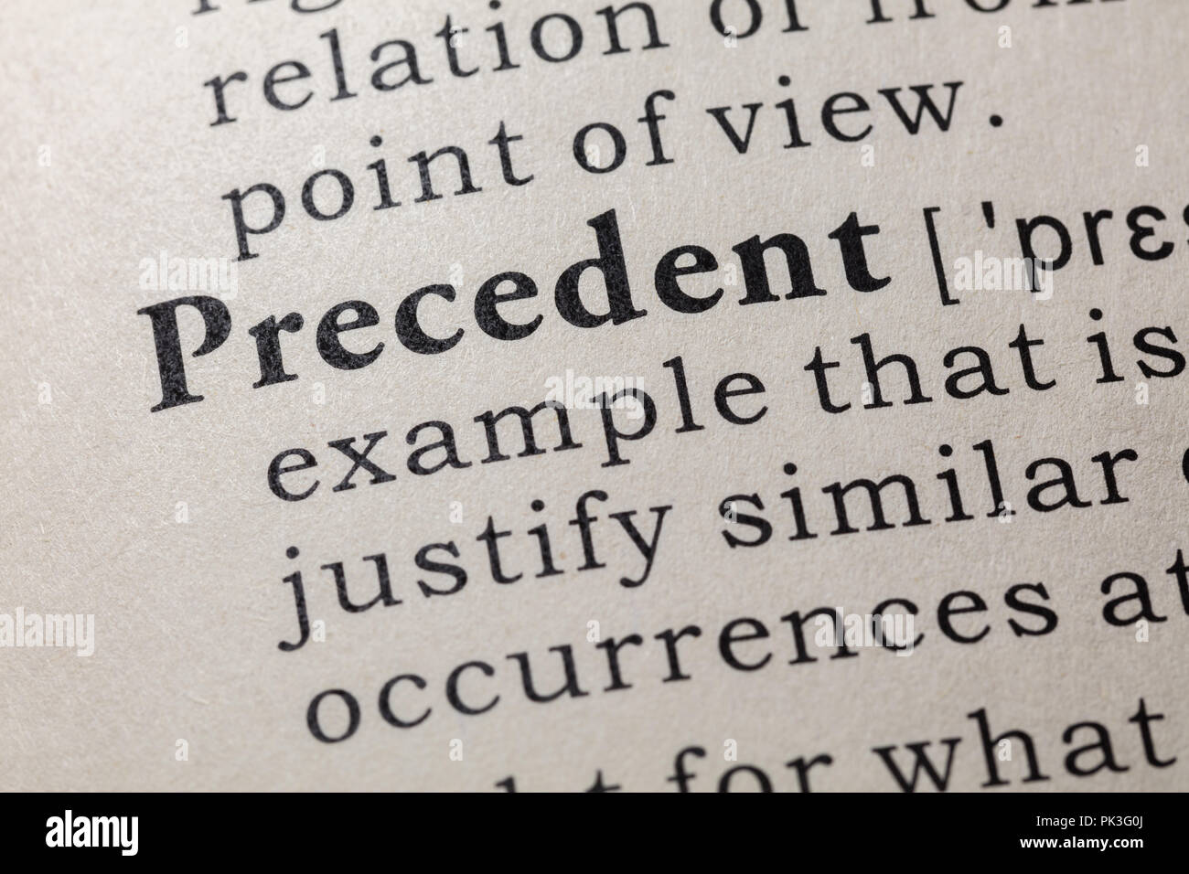Fake Dictionary, Dictionary definition of the word precedent. including ...