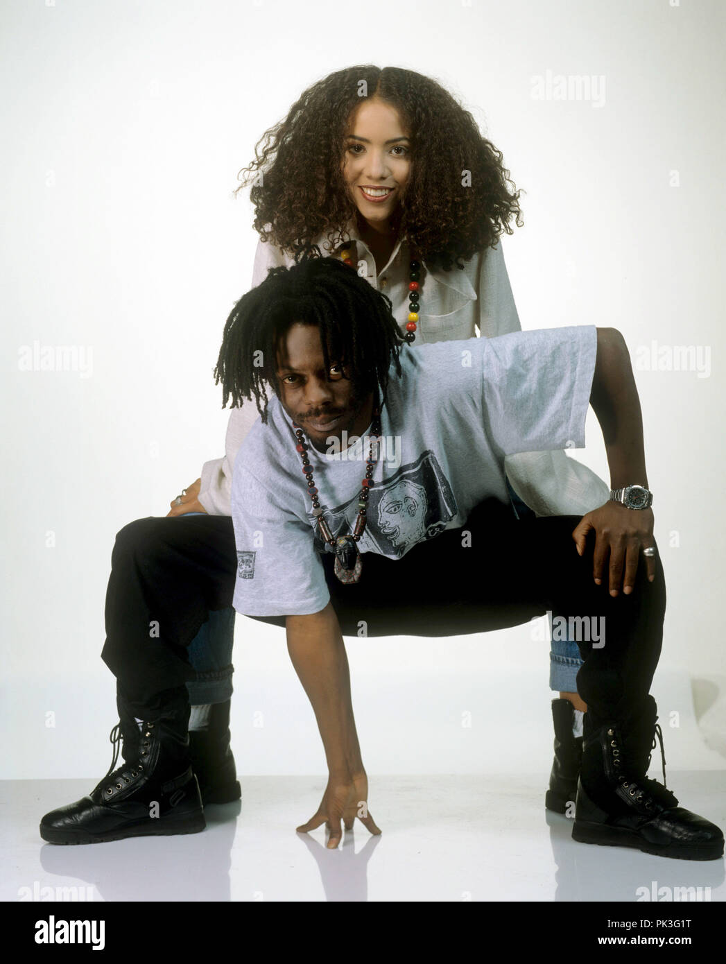 Ice MC (mit Sängerin) on 06.06.1994 in München / Munich. | usage ...