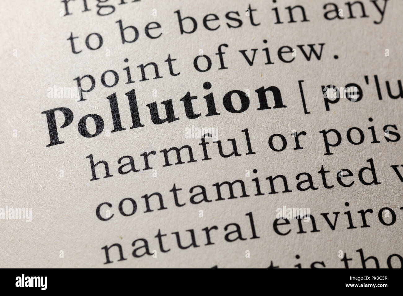 Fake Dictionary, Dictionary definition of the word pollution. including ...