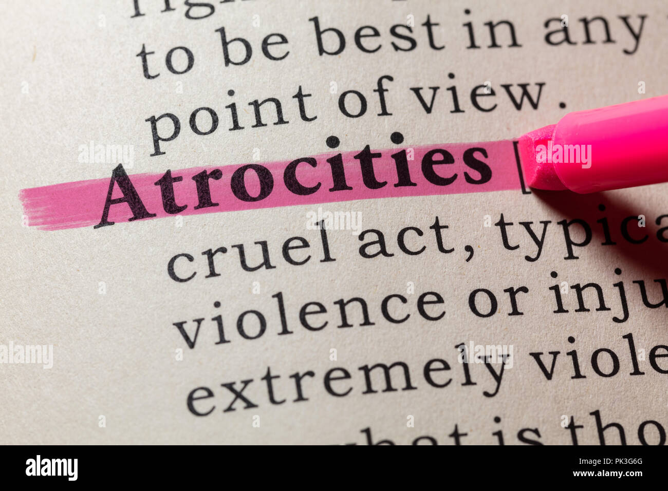 Fake Dictionary, Dictionary definition of the word atrocities ...