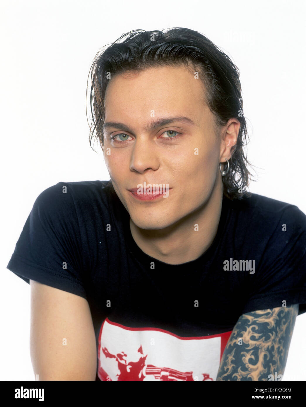 Ville Valo (HIM) on 12.04.2000 in Stuttgart. | usage worldwide Stock ...