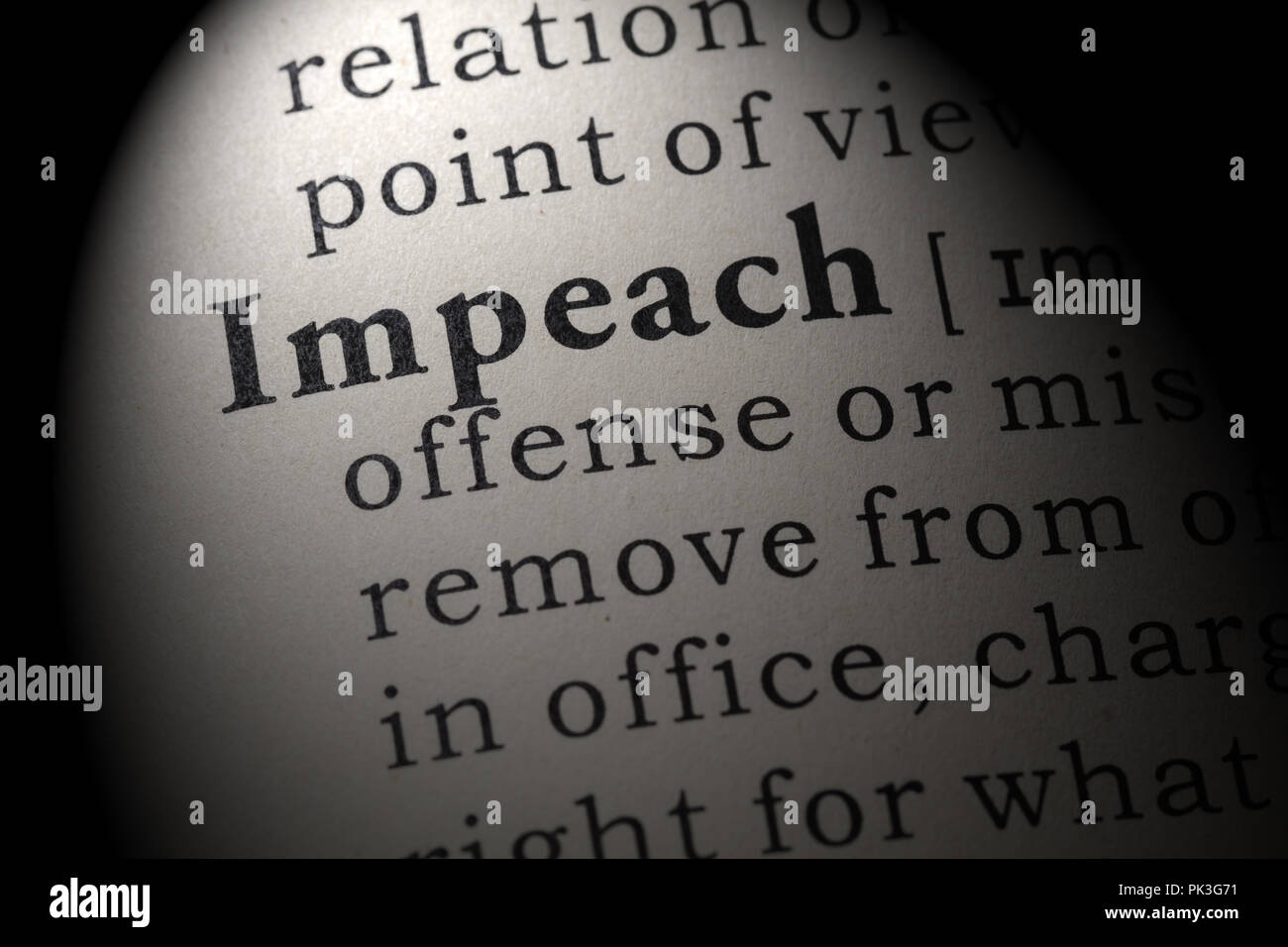 Fake Dictionary, Dictionary definition of the word impeach. including ...