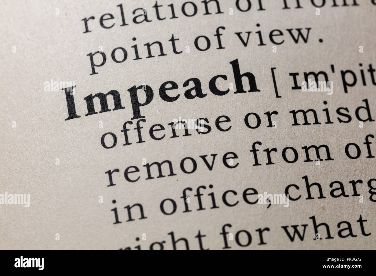 Fake Dictionary, Dictionary definition of the word impeach. including ...
