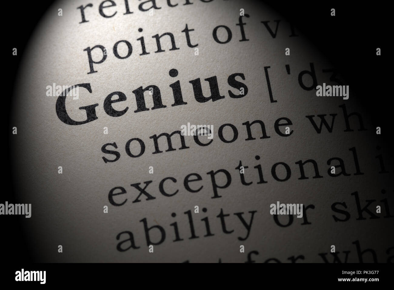 Fake Dictionary, Dictionary definition of the word genius. including ...