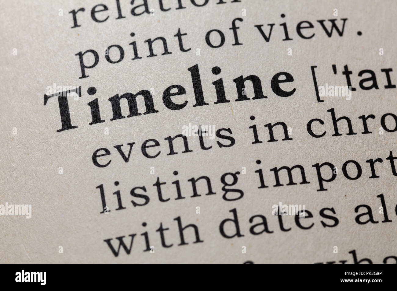 Fake Dictionary, Dictionary definition of the word Timeline. including ...