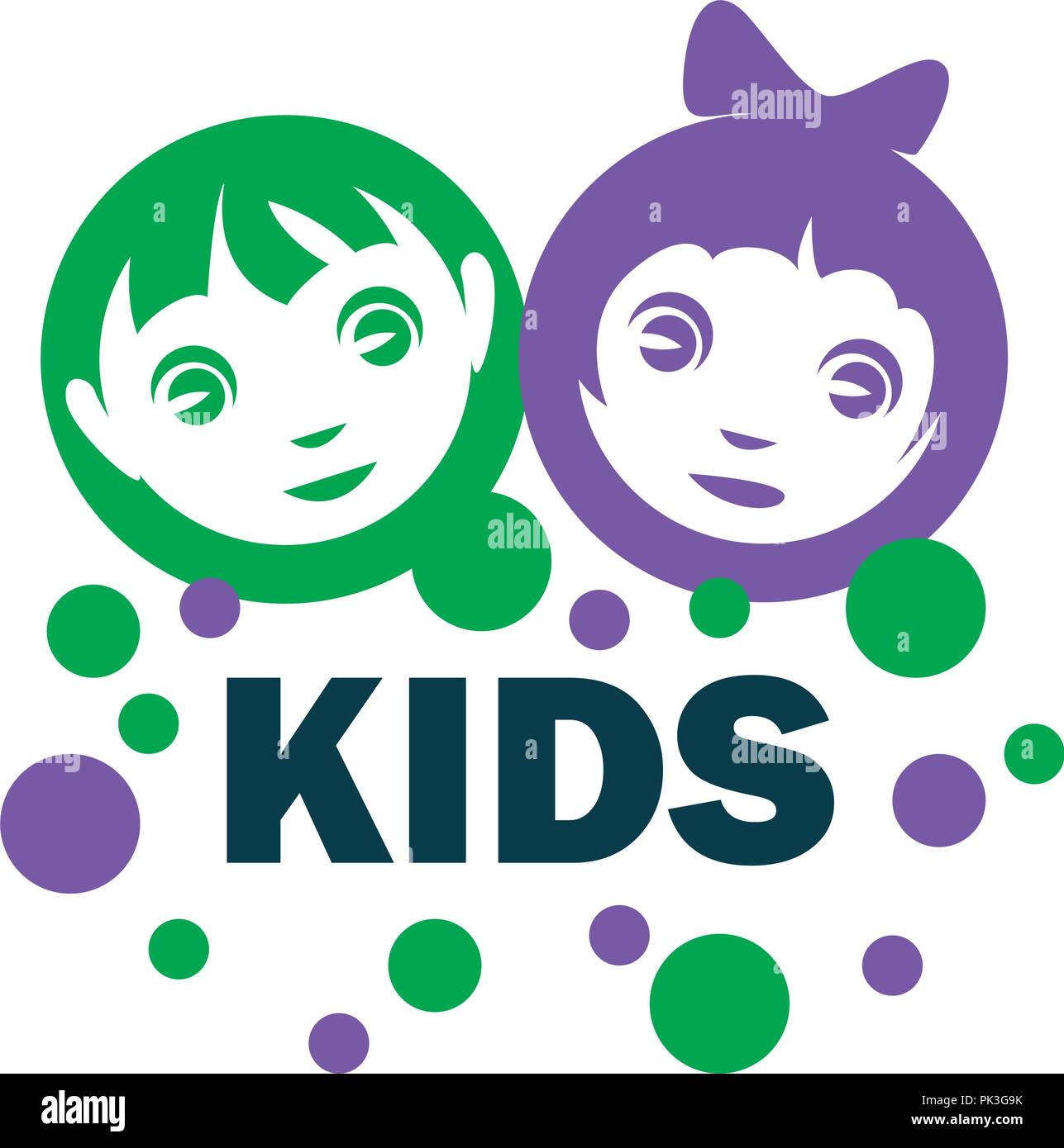 vector logo kids Stock Vector Image & Art - Alamy