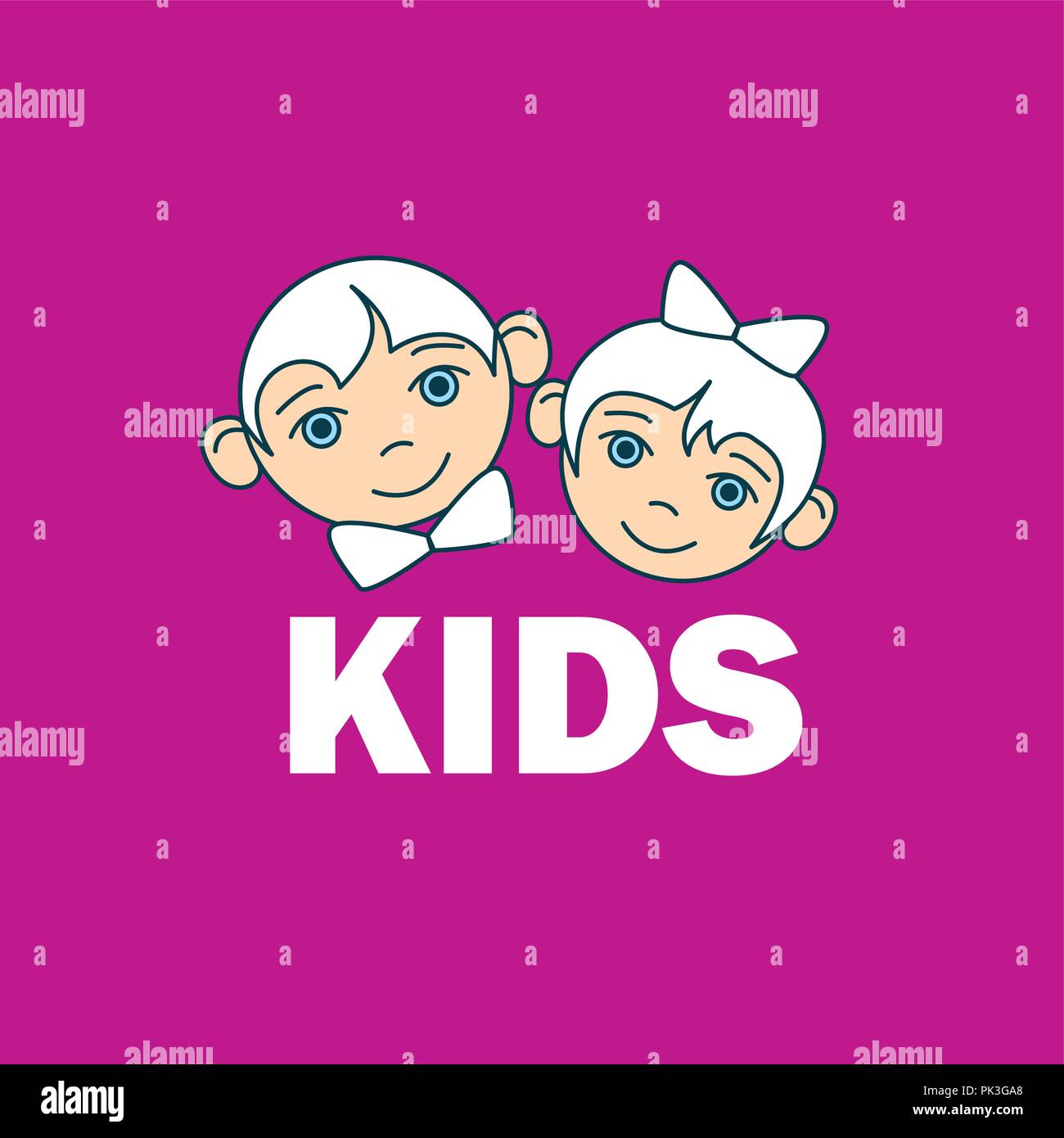 vector logo kids Stock Vector Image & Art - Alamy