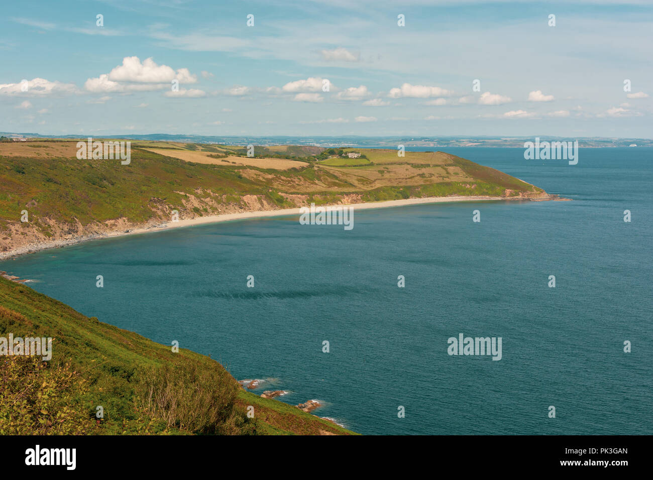 Vault Beach near Gorran Haven in South Cornwall, England, UK Stock ...