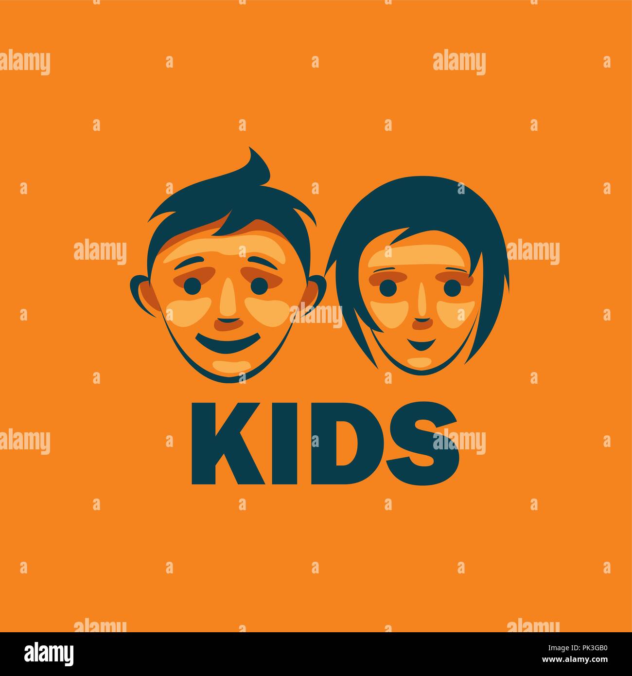 vector logo kids Stock Vector Image & Art - Alamy