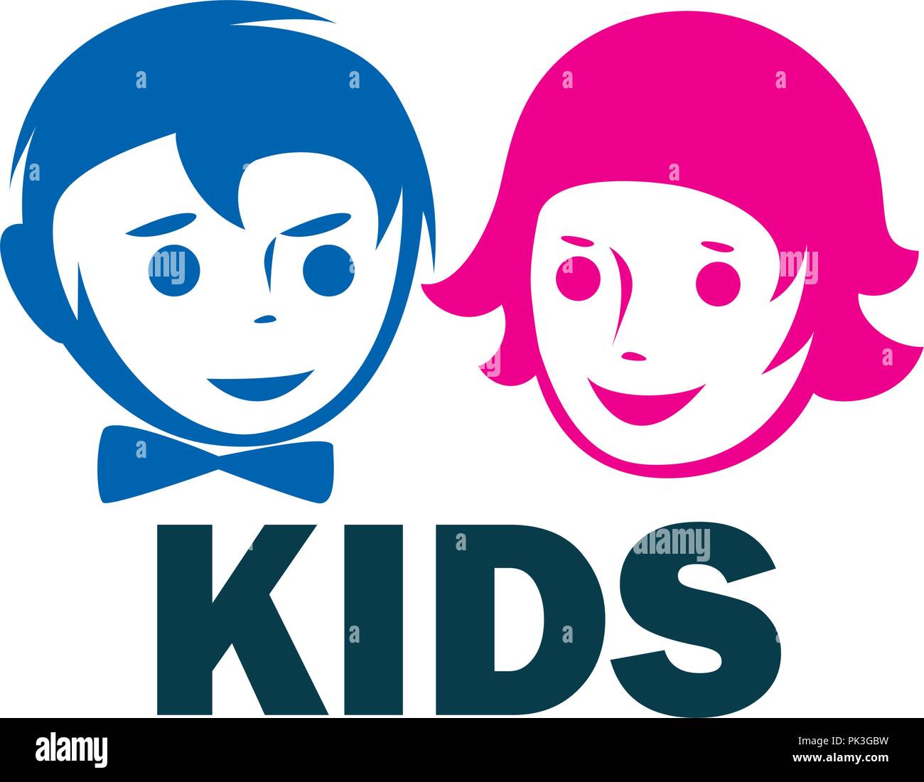 vector logo kids Stock Vector Image & Art - Alamy