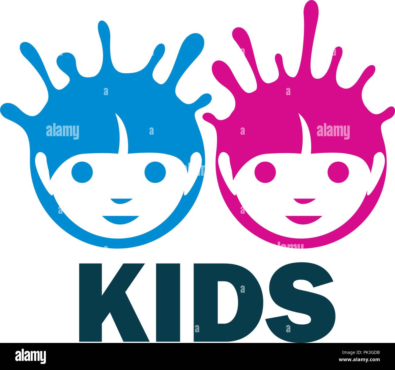 vector logo kids Stock Vector Image & Art - Alamy