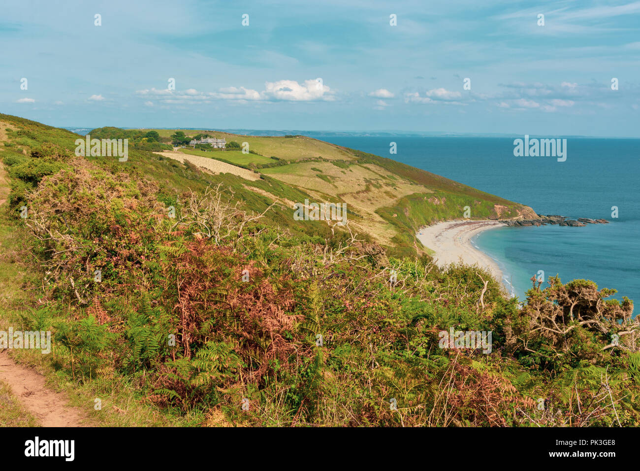 Vault Beach near Gorran Haven in South Cornwall, England, UK Stock ...