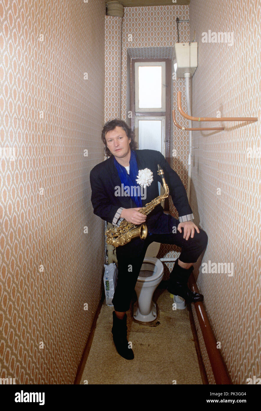 Hans-Jürgen Buchner (Haindling) on 10.02.1992 in München / Munich ...