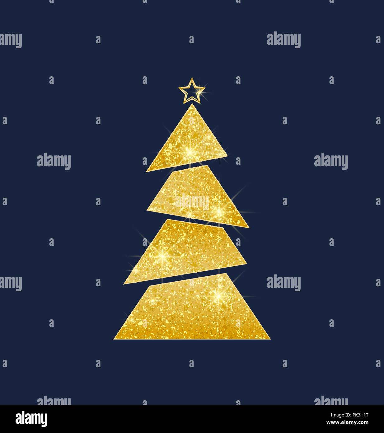 Christmas Tree Illustration Stock Vector Images - Alamy