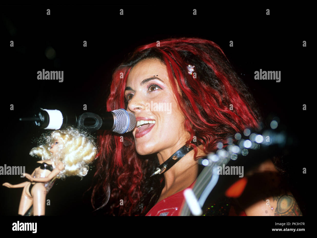 Silvia Lopez (The Killer Barbies) on 03.04.2000 in München / Munich ...