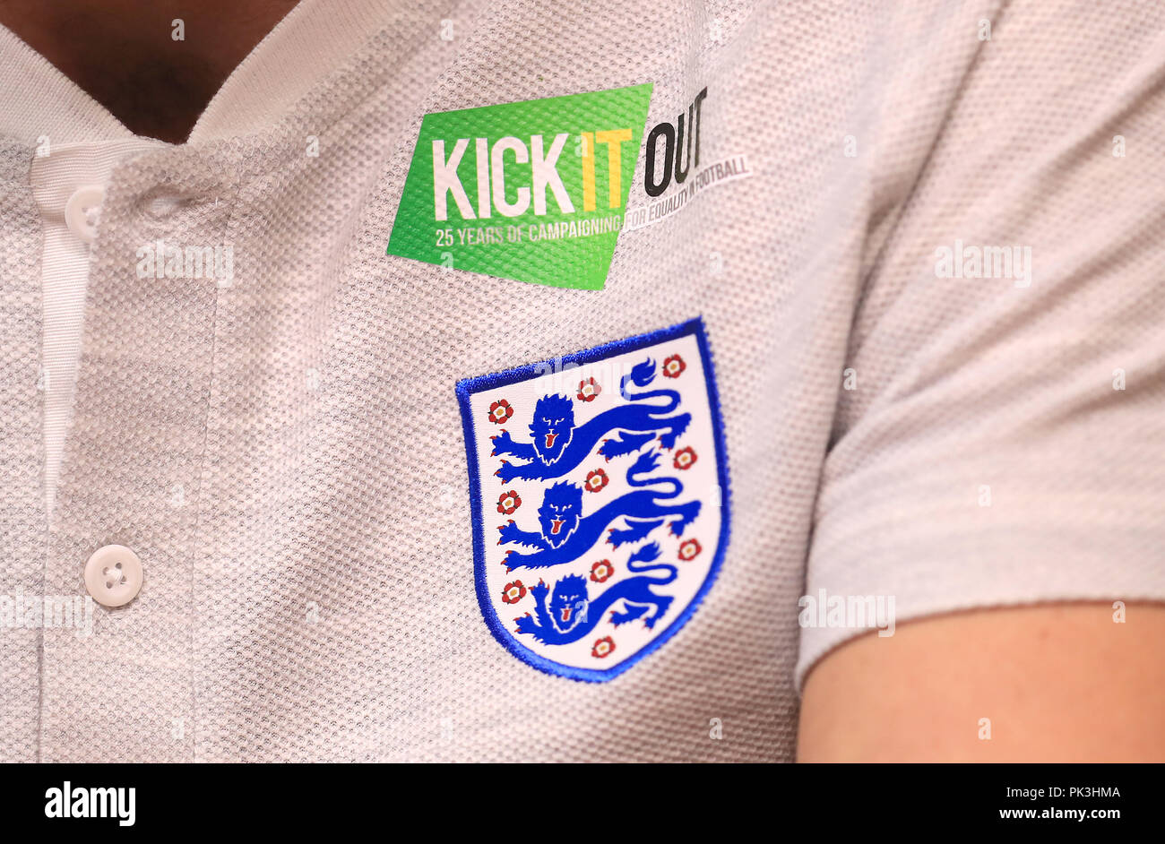 Kick it out football logo hi-res stock photography and images - Alamy