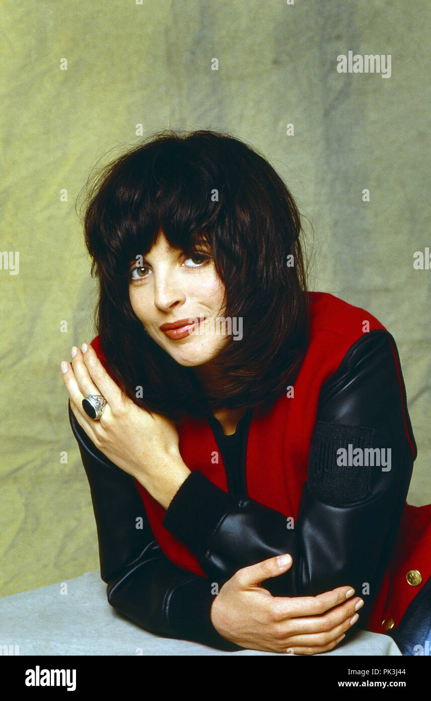 Nena, deutsche Popmusikerin, in Berlin, Deutschland 1989. German pop ...