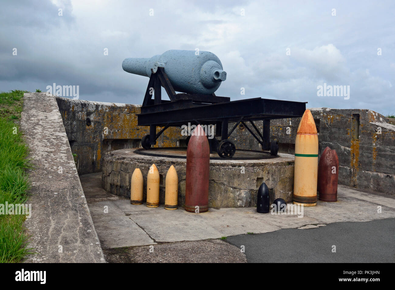 Chapel Bay Fort & Museum at Angle, Pembrokeshire, Wales, UK Stock Photo ...