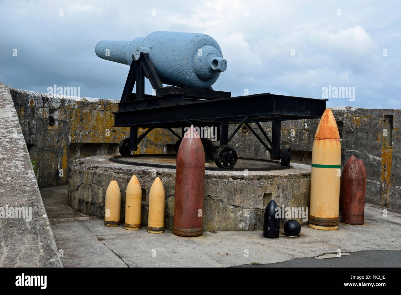 Chapel Bay Fort & Museum at Angle, Pembrokeshire, Wales, UK Stock Photo ...