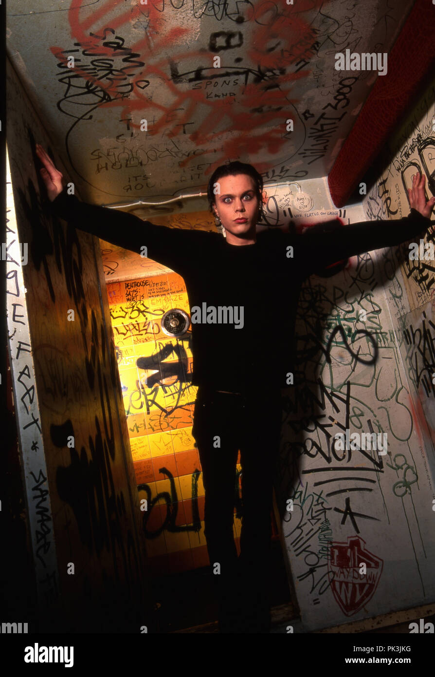 "HIM", Musikgruppe aus Finnland, bei einem Konzert in Helsinki ...